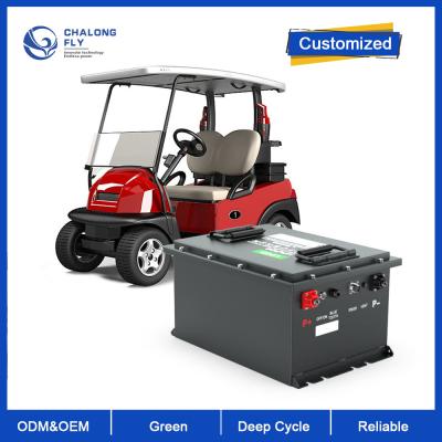 China CLF 72V Bluetooth Golf Cart Battery with 1200 Cycle Life 2C Max Discharging Current and Lifepo4 Tech for sale