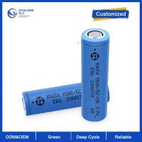 China Deep cycle 18650 1500mAh 3.7V rechargeable lifepo4 battery cell Pollution Free for sale