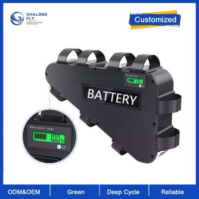 China Li Ion Customized Triangle Ebike Battery 36v 48v 52v 72v for sale