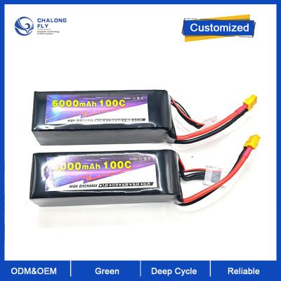 China CLF OEM ODM 6S 22.2V 6000mAh 100C model aircraft high-rate lithium battery for agricultural drones for sale