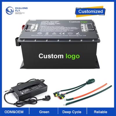 China OEM ODM LiFePO4 MAX BMS 200A Golf Cart Battery Electric Lithium Ion Battery Packs High Capacity 51.2v 105ah for sale