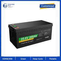China 12V 12.8V 24V 25.6V Lithium Battery Pack 100Ah 200Ah 2560WH 2.56KWH for Boats and Electric Forklifts for sale