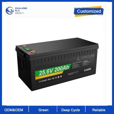 China 12V 12.8V 24V 25.6V Lithium Battery Pack 100Ah 200Ah 2560WH 2.56KWH for Boats and Electric Forklifts for sale
