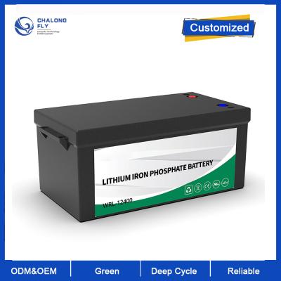 China Weran High Capacity 12V 400Ah LiFePO4 Battery Solar Energy Storage RV Marine Lithium Ion Pack with UN38.3 Certification for sale