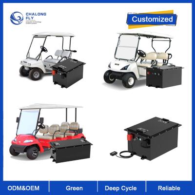 China 48V 100Ah Golf Cart Lithium Battery with 4000 Cycles and Grade A LiFePO4 Cells for sale