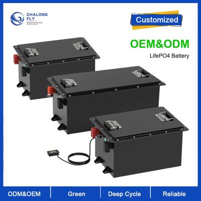 China 48V 100Ah High Capacity LiFePO4 Golf Cart Battery with 4000 Cycles and Grade A Cells for sale