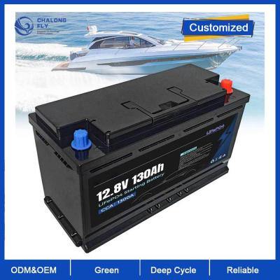 China 12V 130Ah 1300CCA Marine Lithium Battery with IP67 Waterproof and Lightweight Design for Marine Starting for sale