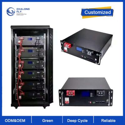 China 48V 200Ah Modular Rack-mounted Li-ion Battery with Smart BMS and Stackable Design for Industrial Energy Storage for sale