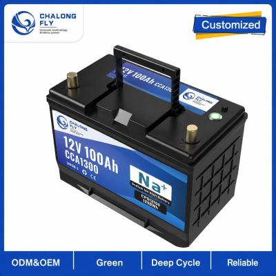 China 12V 70Ah-100Ah Sodium-Ion RV Starter Battery with High-Rate Cranking and Up to 1300CCA for Powersports for sale