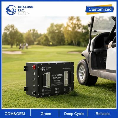 China 48V High-Current LiFePO4 Golf Cart Battery 105Ah and 160Ah for Heavy Load and Hill Climbing for sale