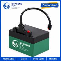 China 12.8V 18Ah 24Ah LiFePO4 Golf Trolley Battery with T-Bar Connector for sale