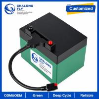 China 12.8V 18Ah 24Ah LiFePO4 Golf Trolley Battery with T-Bar Connector for sale