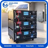 China 51.2V 5kWh 10kWh Rack Mounted LiFePO4 Battery for Residential Solar Energy Storage for sale