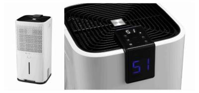 China ODM 110m3/H Small R290 Dehumidifier With Touch Panel for sale
