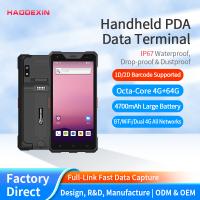 China IP67 Android Rugged Handheld PDA Dual Cameras MTK6765 Octa-Core 1D/2D Barcode Scanner Detachable Lithium Battery for sale