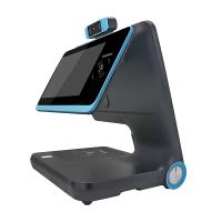 China Supermarket Android Attendance System Reception Touch Screen Face Recognition Fingerprint Visitor ID for sale