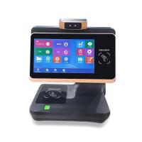 China Supermarket Android Attendance System Reception Touch Screen Face Recognition Fingerprint Visitor ID for sale