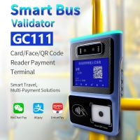 China IP65 Bus Validator EMV NFC Qrcode 4G GPS Bluetooth Facial Recognition Ticket Validator POS Terminal for buses for sale