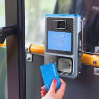 China 13.56 MHz NFC QR Code Bus Validator 4G GPS Bluetooth Wifi Pos Terminal For Public Transportation for sale