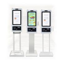 China Supermarket 21.5 Inch Self Service Terminal Kiosk With Touch Screen QR Code NFC Thermal Printer for sale