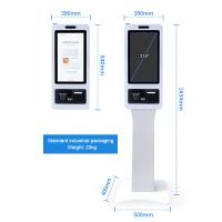 China Supermarket 21.5 Inch Self Service Terminal Kiosk With Touch Screen QR Code NFC Thermal Printer for sale