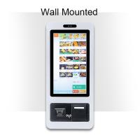 China Supermarket 21.5 Inch Self Service Terminal Kiosk With Touch Screen QR Code NFC Thermal Printer for sale