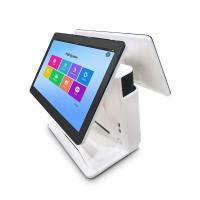 China Retail Supermarket Android POS Terminal With Dual Touch Screen for sale