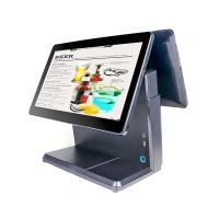China Retail Supermarket Android POS Terminal With Dual Touch Screen for sale