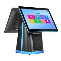 China 15.6 Inch Dual Screen Android Pos Terminal With Thermal Printer QR Code Face Recognition for sale