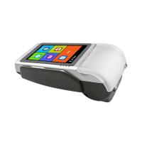 China Restaurant / Retail 4 Inch Android Handheld POS Terminal With QR Code Thermal Printer for sale