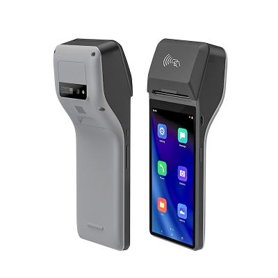 China Restaurant Android Handheld POS Terminal Barcode Scanner Thermal Printer Fingerprint NFC 4G Bluetooth for sale