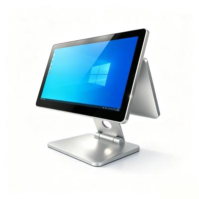 China Foldable Windows POS Terminal Dual 15.6