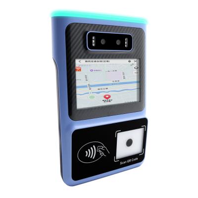 China 5.0 Inch Bus Smart Payment Terminal 4G GPS NFC QR Code Validator For Public Transit for sale