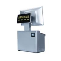 China Checkout Lane Supermarket POS Terminal Win10 Android Dual 15.6 Inch Screen 80mm Printer for sale