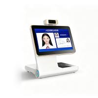 China Compact Space Saving Dual Screen POS Terminal Win10 Android 9 Inch Customer Display for sale