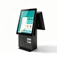 China GC200 Smart Self Service POS Kiosk Win10 Android 80mm Auto Cut Printer 2D Scan for sale