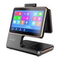 China Visitor Management Facial Recognition Terminal Dual Screen With Binocular Camera NFC Reader for sale