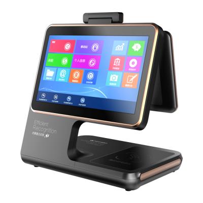 China Visitor Management Facial Recognition Terminal Dual Screen With Binocular Camera NFC Reader for sale