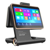 China Visitor Management Facial Recognition Terminal Dual Screen With Binocular Camera NFC Reader for sale
