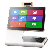 China GC103B Face Recognition Terminal 11.6 Inch Touch Self Service Kiosk With Binocular Camera Fingerprint Reader for sale