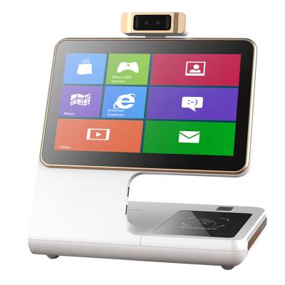 China Face Recognition Terminal Android14 Touch Self Service Kiosk With Binocular Camera NFC Reader for sale