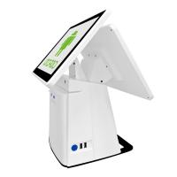 China Dual 11.6 Inch Ultra Compact Desktop POS Terminal GC099B Android 11 POS Terminal RK3568 Dual Touch Cashier Station for sale