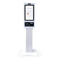 China 21.5 Inch Floor Standing Self Checkout Kiosk GC100 Android / Win10 POS Terminal Built In 80mm Auto Cutter Printer for sale