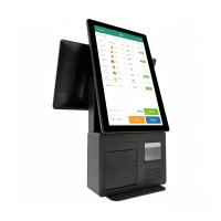 China Retail Station 15.6 Inch Self Ordering Kiosk GC200A Android 11 POS Terminal Built In Scanner / Amp for sale