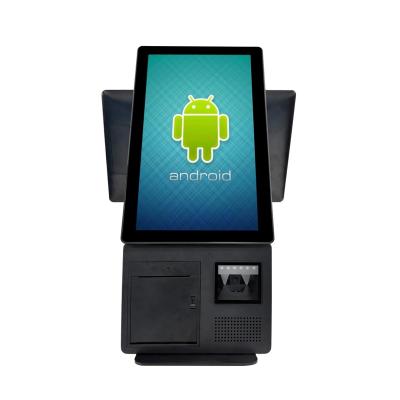 China Retail Station 15.6 Inch Self Ordering Kiosk GC200A Android 11 POS Terminal Built In Scanner / Amp for sale