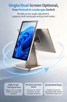 China Ultra Thin Metal Touch POS Terminal GC191B Android 11 POS Terminal Luxury Retail POS Machine RK3568 4G+64G Base for sale