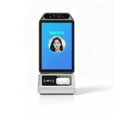 China 10.1 Inch Compact Desktop Touch POS Terminal GC116 Android POS Terminal With 1.9 Inch LED Display RK3399 Cashier for sale