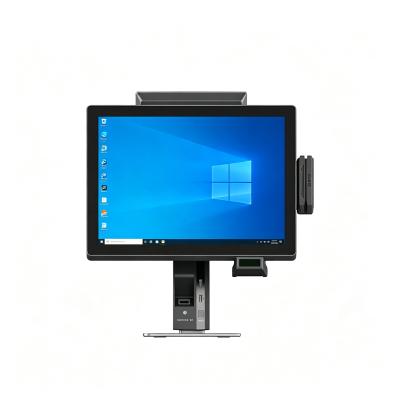 China 15.6 Inch Single Screen Touch GC190A Win10 Pro POS Terminal Heavy-Duty Commercial POS Machine Intel Core i5 for sale
