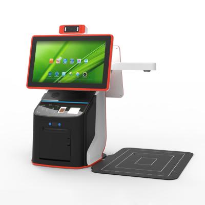 China Dual Screen Self Payment Kiosk POS Terminal Android 14 RK3576 4G+32G Terminal Station for sale