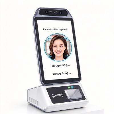 China Retail / Catering Facial Recognition Terminal Self Service With Thermal Printer NFC QR Code Reader for sale